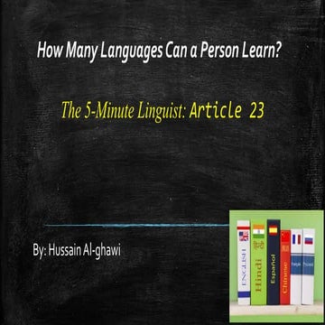 The 5 minute linguist | PPTX