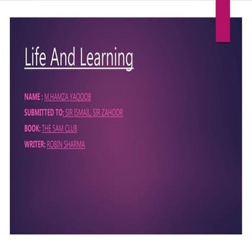 The 5 am club | PPTX