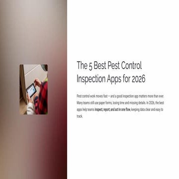 The 5 Best Pest Control Inspection Apps for 2026 with eAuditor Audits ...
