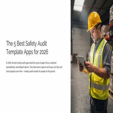 The 5 Best Safety Audit Template Apps for 2026 with eAuditor Audits and ...