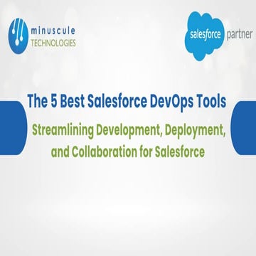 The Top 5 Best Salesforce DevOps Tools to Must Know | PDF