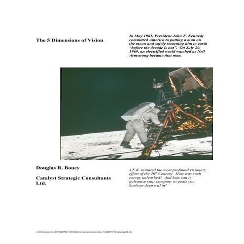 The 5 dimensions of vision | DOC