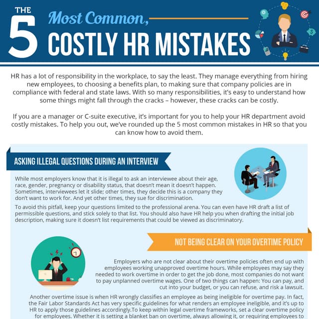 The 5 most common, costly hr mistakes | PDF | Career Advice | Careers