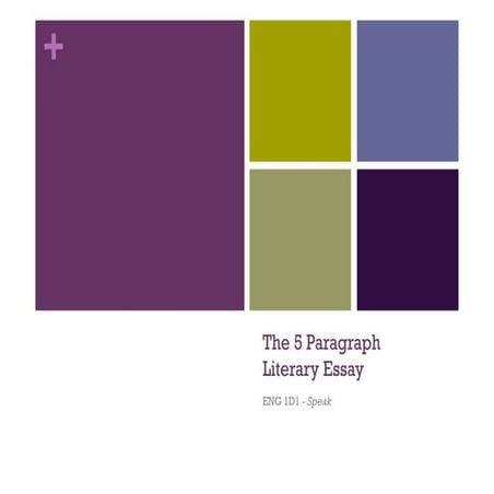 The 5 Paragraph Literary Essay | PDF | Poetry | Books and Literature