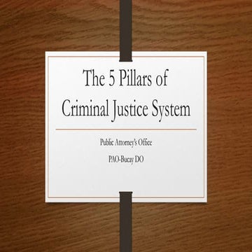 The 5 Pillars of Criminal Justice System.pptx