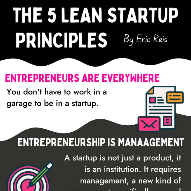The 5 Principles of the Lean Startup by Eric Reis | PDF