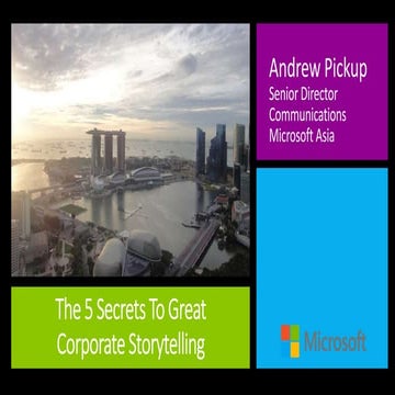 The 5 Secrets To Great Storytelling | PPTX