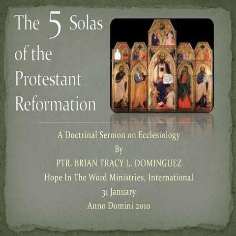 The 5 solas | PPTX