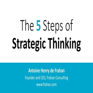 The 5 Steps of Strategic Thinking | PDF