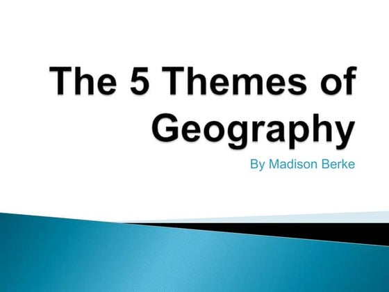 Five things of geography | PPT