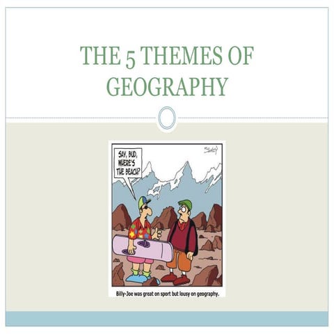 The 5 themes of geography (slightly revised) | PPTX