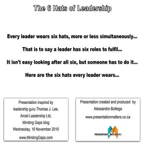 The 6 Hats of Leadership | PDF