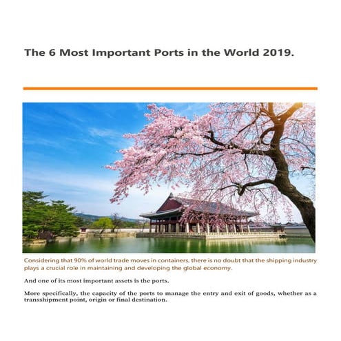 The 6 most important ports in the world 2019 | PDF | Cruises | Travel Type