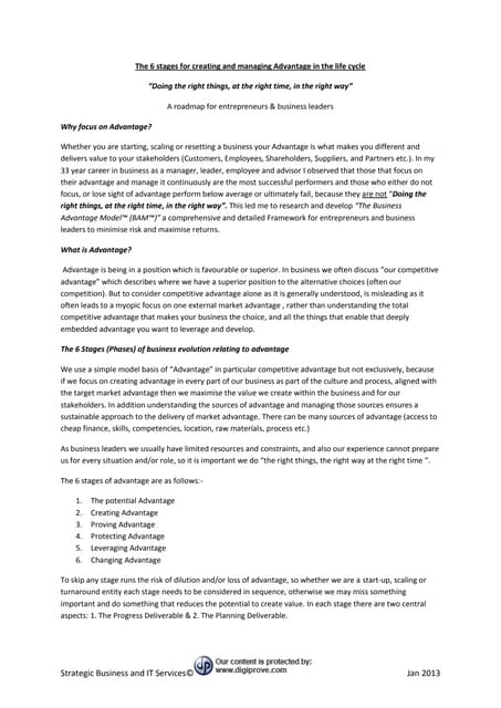 Must-Win Battles as Model of Strategy | PPTX