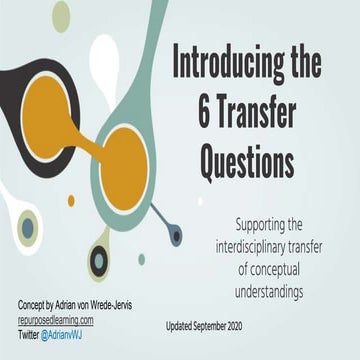 The 6 transfer questions updated Sept 2020 | PPT