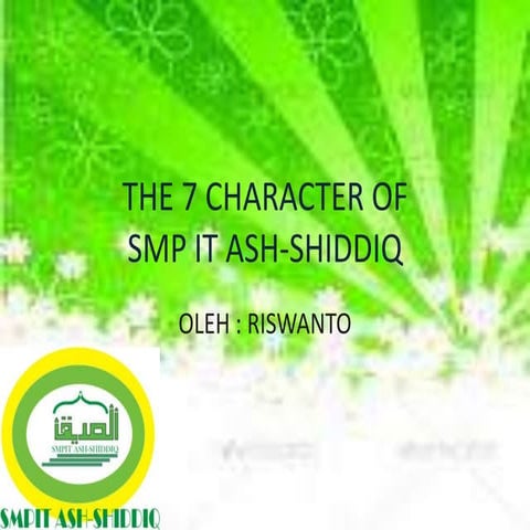 SMP IT ASH-SHIDDIQ JAKARTA | PPTX