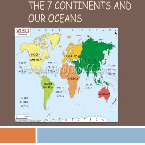Continents and oceans | PPTX