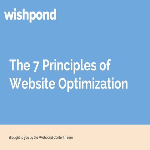The 7 Principles of Website Optimization | PPT