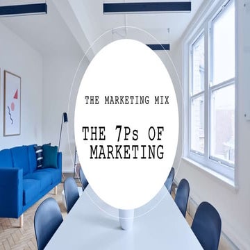 The Marketing Mix :7 P's of marketing | PPTX