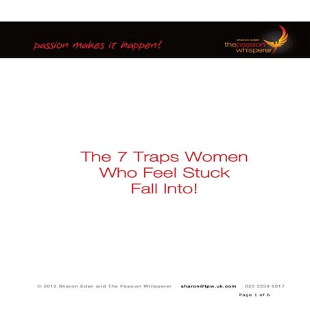 The 7 traps women who feel stuck fall into | PDF