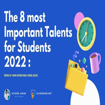 The 8 most important talents for students .pdf | Secondary Education ...