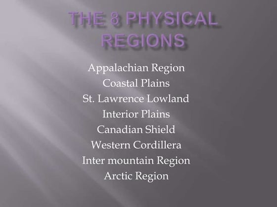 Physical geography of canada | PPT