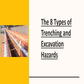 Excavation and trenching safety training | PPTX
