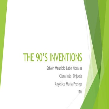The 90’s inventions - PASSIVE VOICE | PPTX