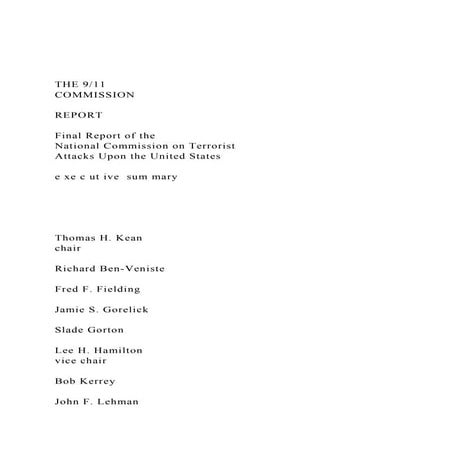 THE 911COMMISSIONREPORTFinal Report of theNationa.docx