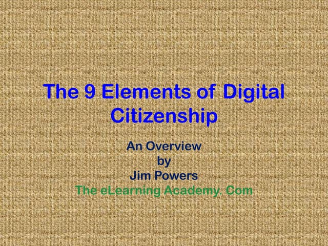 Digital citizenship powerpoint | PPTX