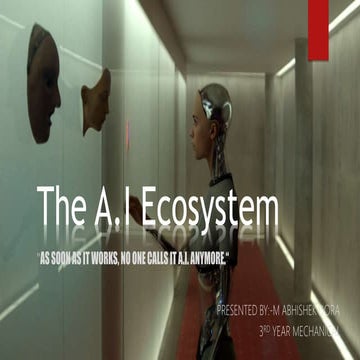 The Artificial Intelligence Ecosystem | PPTX