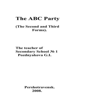 The abc party | PDF