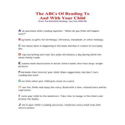 The ABCs of Reading | PDF