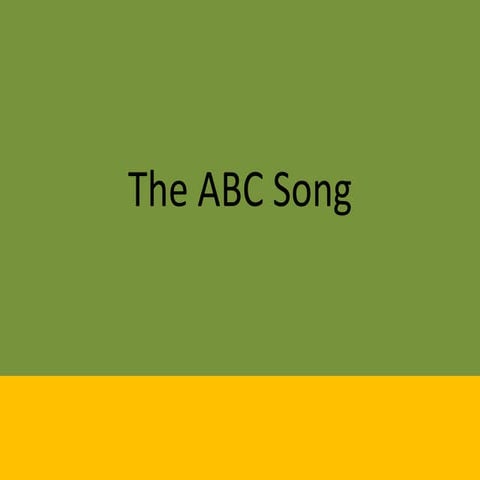 The abc song | PPTX