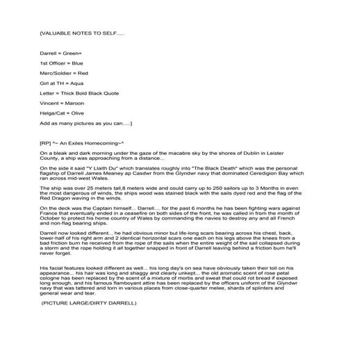 The Absolute Final Completed Piece..... The Exiles Return........ | DOC