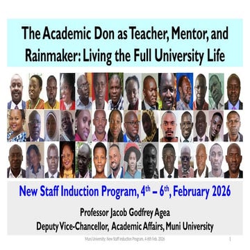 The Academic Don as Teacher, Mentor, and Rainmaker- Living the Full ...