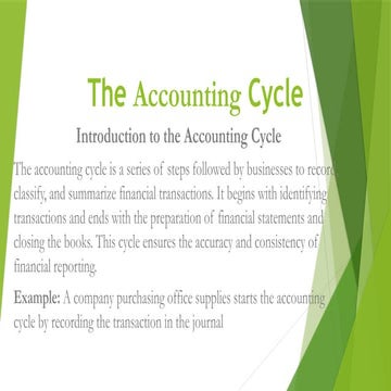 1) Introduction to Record to Report (R2R) Processing Cycle and Overview ...