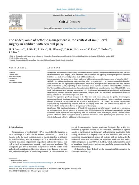 HKAFOs and KAFOs ambulation | PPT