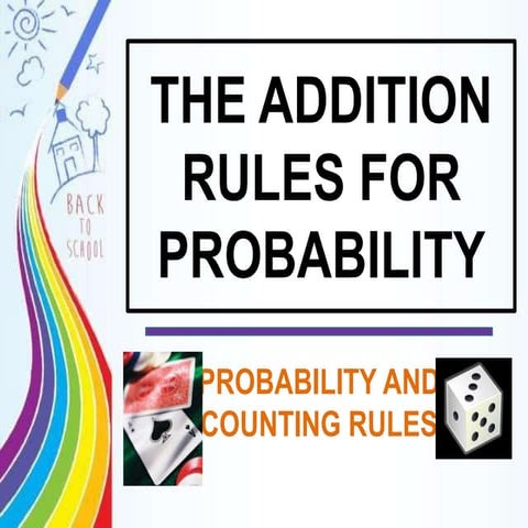 THE ADDITION RULES FOR PROBABILITY.pptx