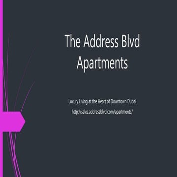 The address blvd apartments | PPTX