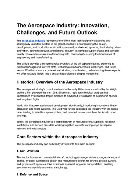 China's Aerospace Industry_ A Comprehensive Overview (1).pdf | Aviation ...