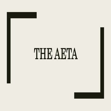 The aeta and malaweg | PPTX