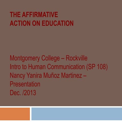 The affirmative action 7 | PPTX