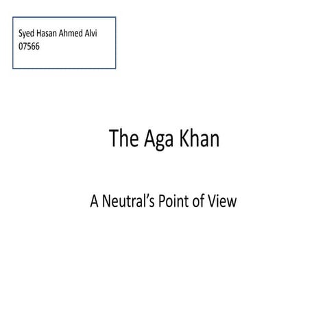 About the Aga Khan Foundation | KEY