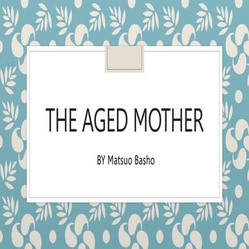 Grade 8-English 8- Aged mother quiz.pptx