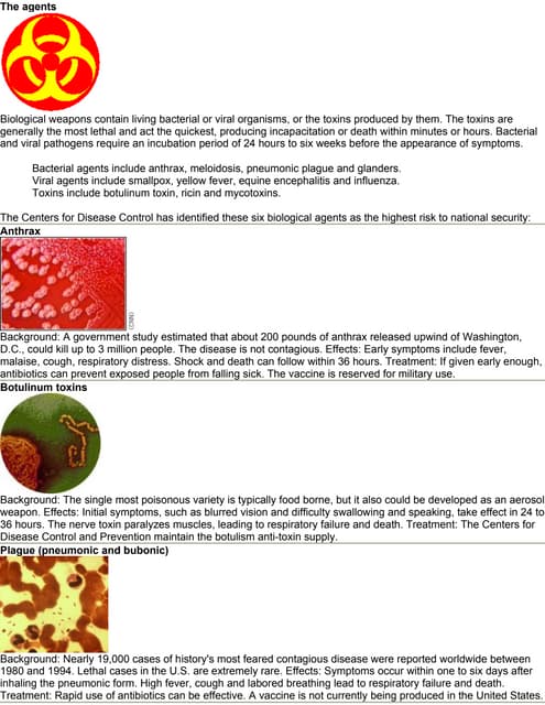 Microorganisms in biological warfare | PPTX