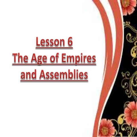 The age of empires ans assemblies | PPTX