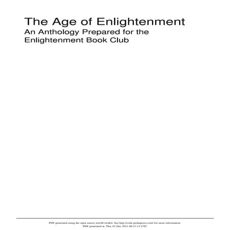 The enlightenment part one