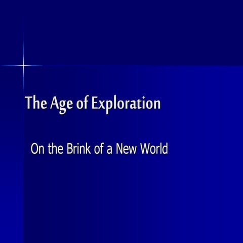 The Age of Exploration | PPT