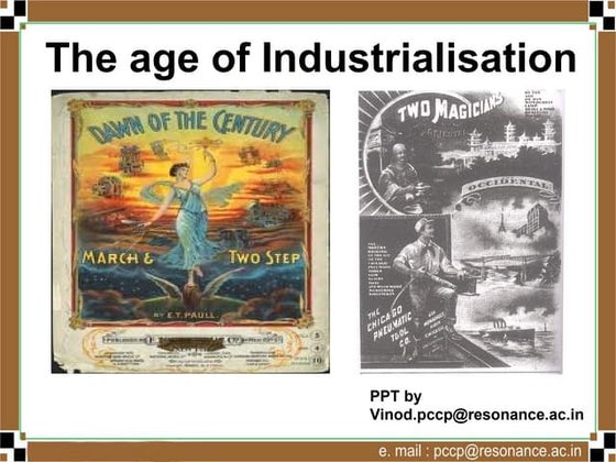 Social Science History Chapter 5 The Age of Industrialization Class10 | PPT